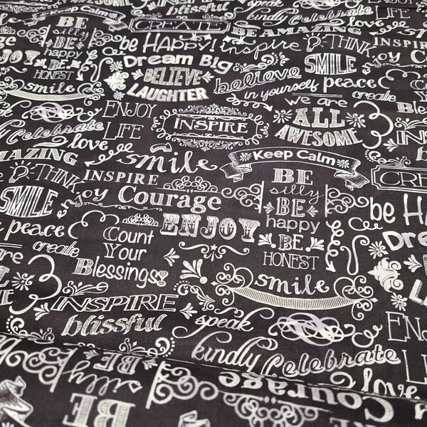 Words Saying Fabric - Etsy