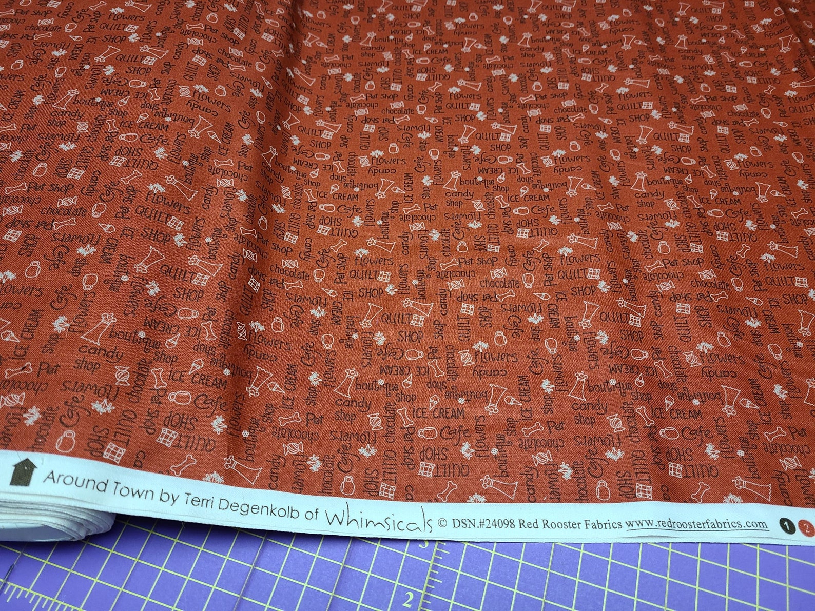 Red Rooster Around Town DSN #24098 Fabric Quilting Crafting Masks ...