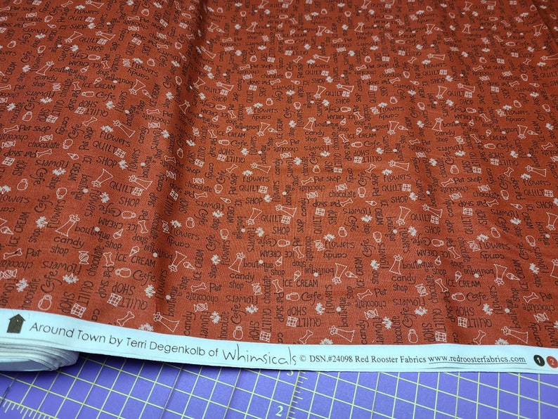 Red Rooster Around Town DSN #24098 Fabric Quilting Crafting Masks ...