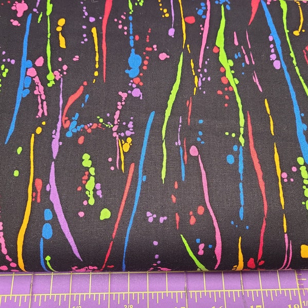 Neon Floral Fabric - Etsy