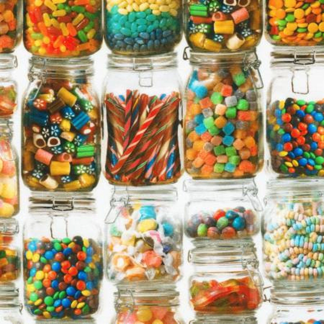 Robert Kaufman Candy Sweet Tooth Jars AHJD22022287 Cotton Fabric - Etsy