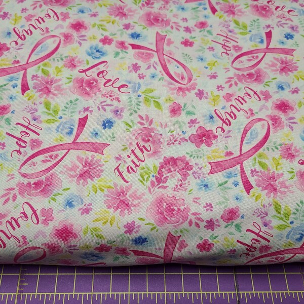 Breast Cancer Fabric - Etsy