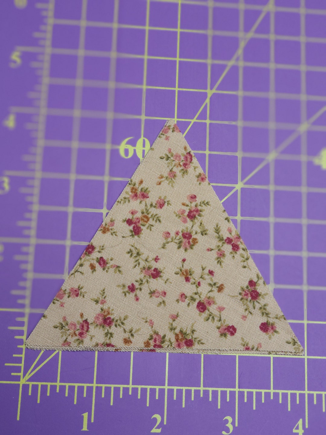 Lot of 100 4" Sides Triangle Cotton Die Cut Fabric Crafting Quilting ...