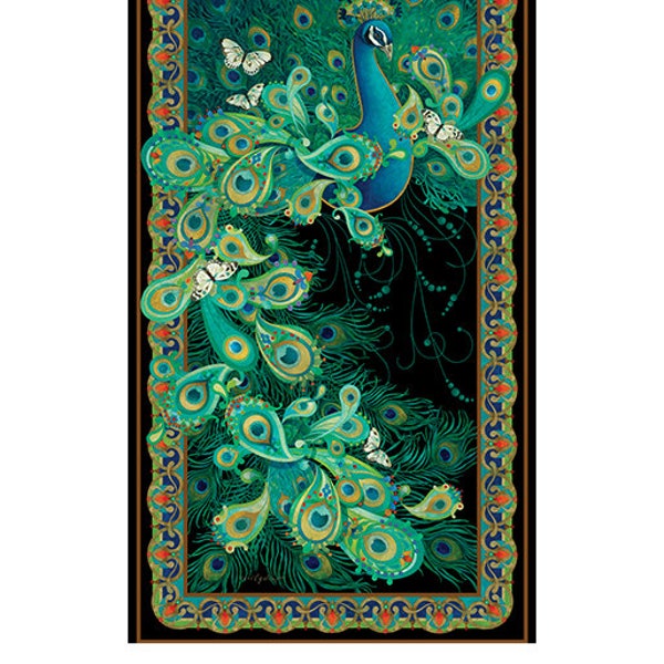 Peacock Fabric Panels - Etsy