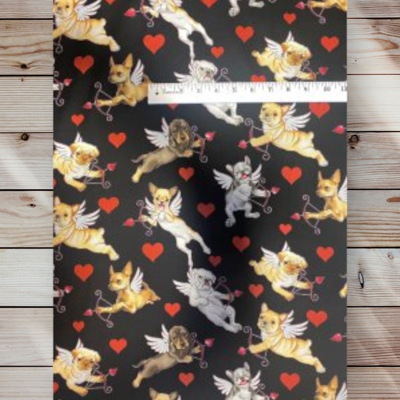Puppy Love Cotton Fabric - Etsy UK