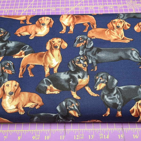 Dachshund Fabric - Etsy