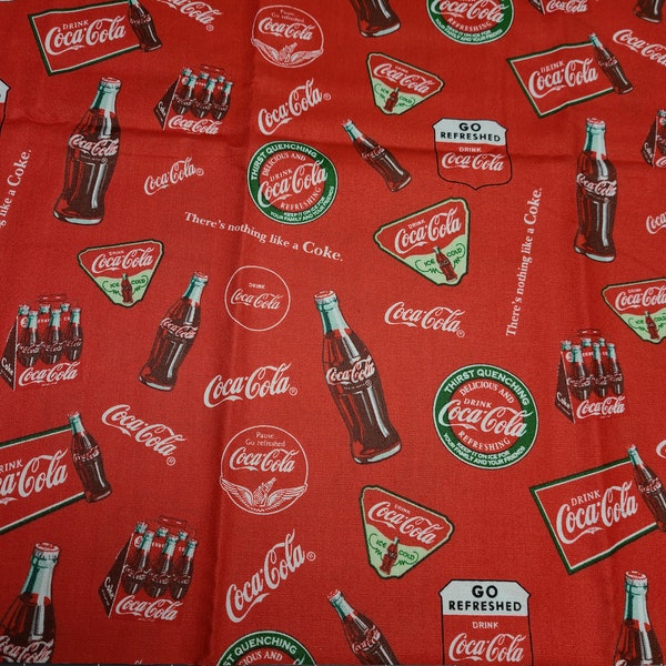 Coca Cola Fabric - Etsy