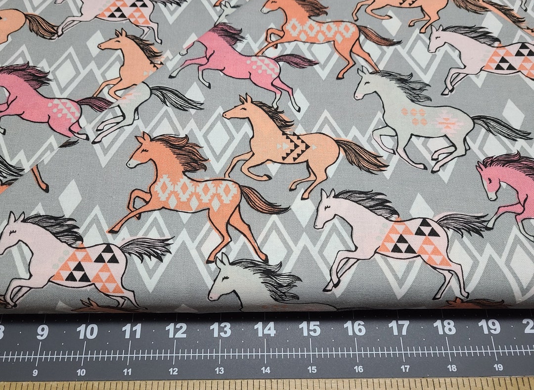 Aztech Horses Fabric Quilting Masks Crafts Sewing - Etsy