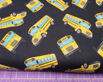 School Bus Fabric School Bus Fabric by Littlearrowdesign - Etsy