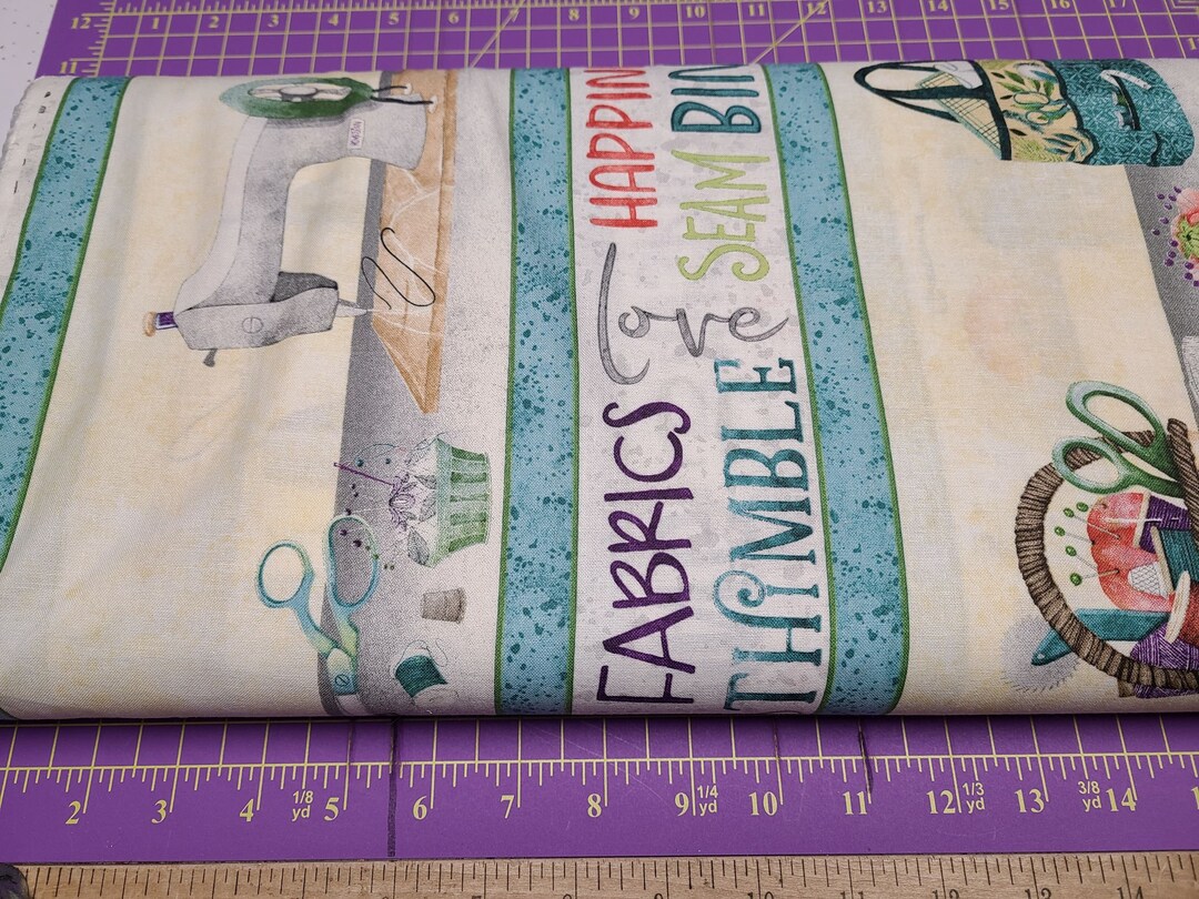 Wilmington Sew Be It Stripe by Lola Molina Cotton Fabric BTY BTHY BTFQ ...