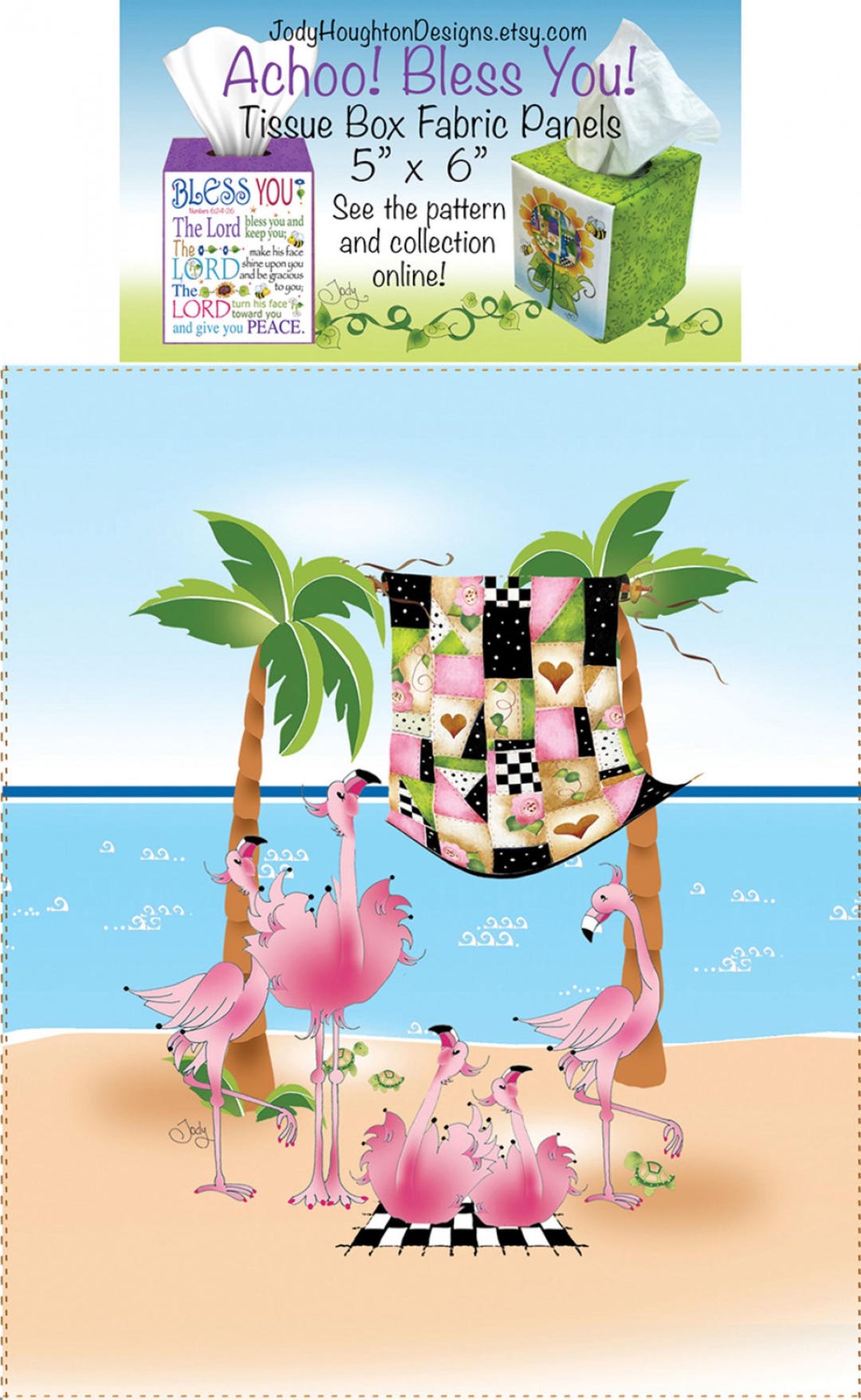 Flamingo Tissue Box Cover Panel AP5005 - Etsy