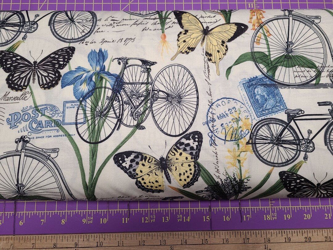 Timeless Treasures Paris Paris Butterfly C1119 Fabric Quilting Masks ...