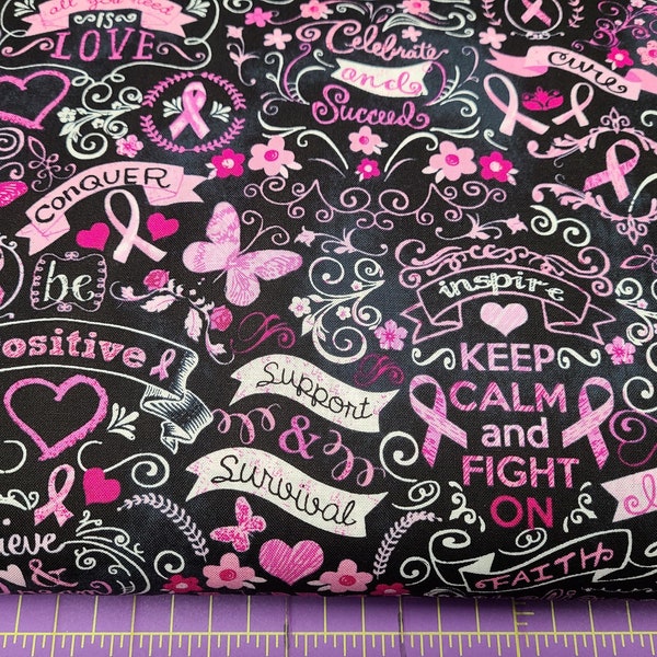 Breast Cancer Fabric - Etsy
