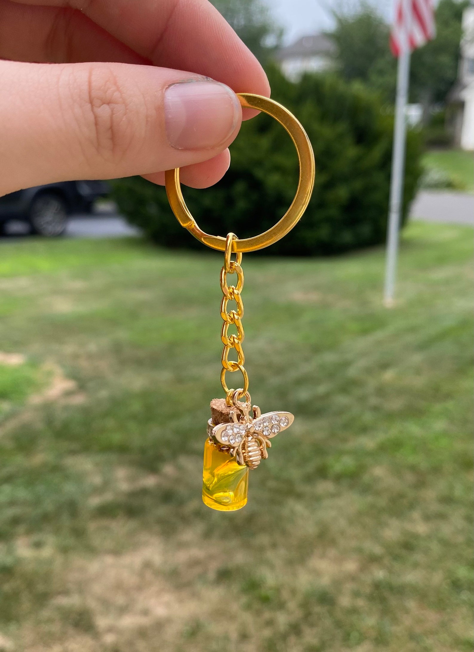 Honey Jar Keychain - Etsy