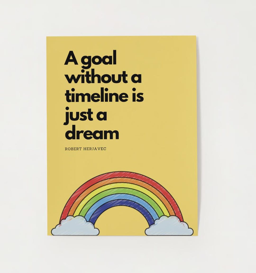 Double-sided Goal Setting Poster and Sheet - Etsy