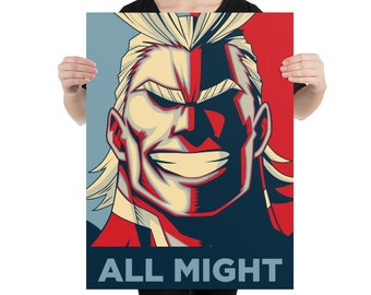 My Hero Academia All Might Poster - Etsy