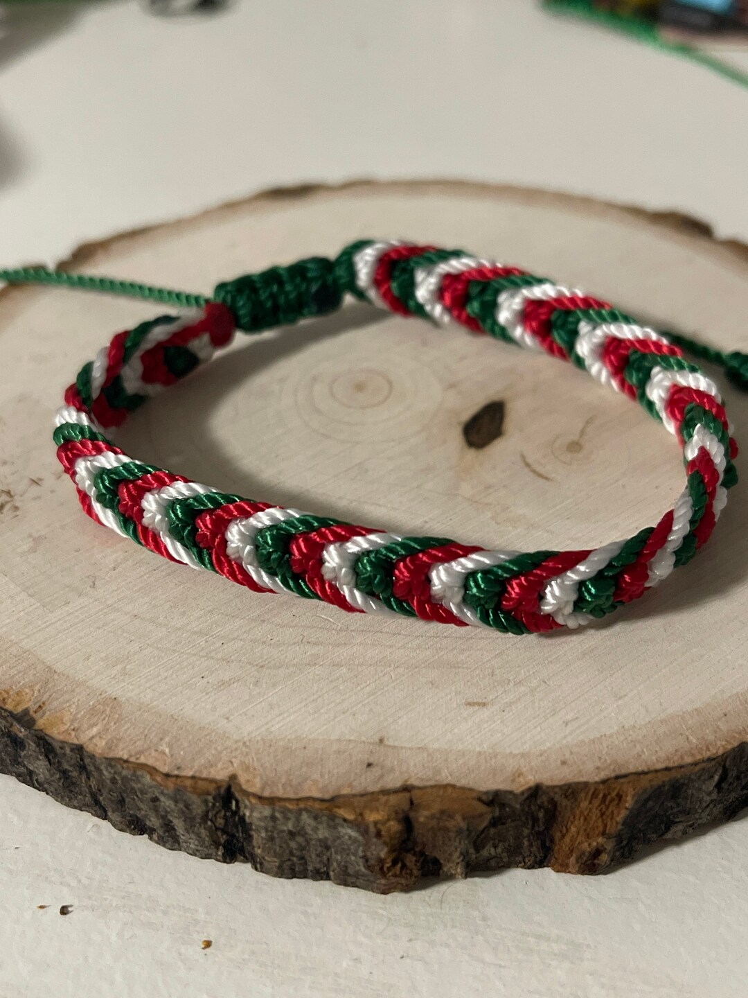 Mexico Bracelet/ Mexican Tricolor/ Brazalete Mexicano - Etsy