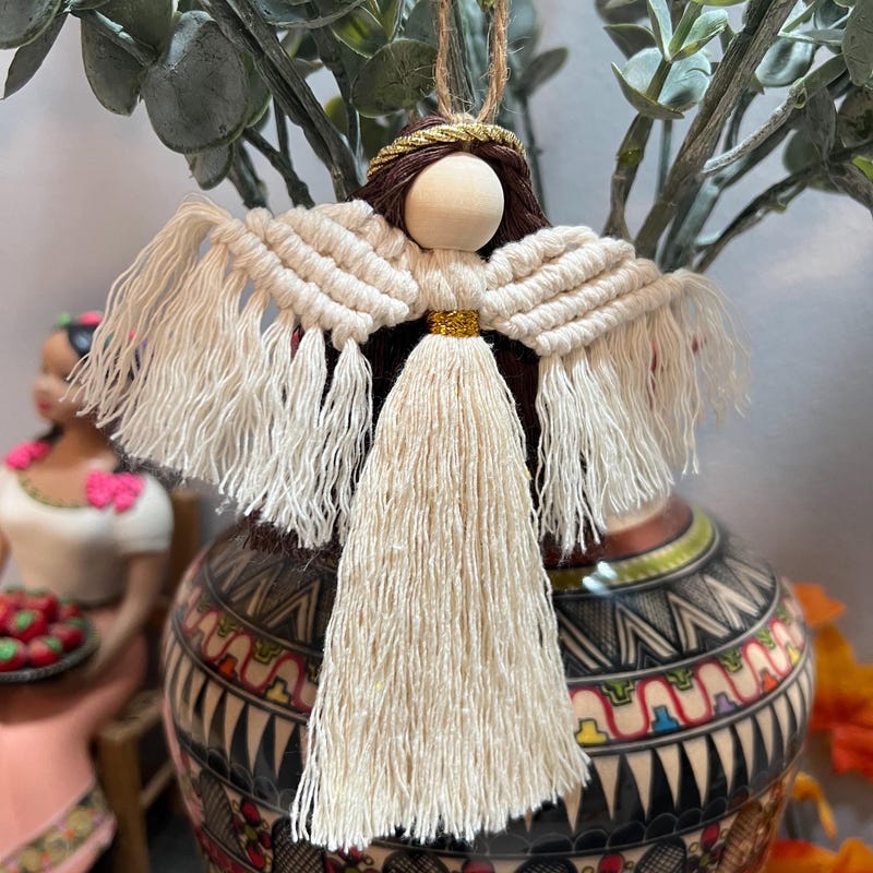 Macrame Angel - Etsy