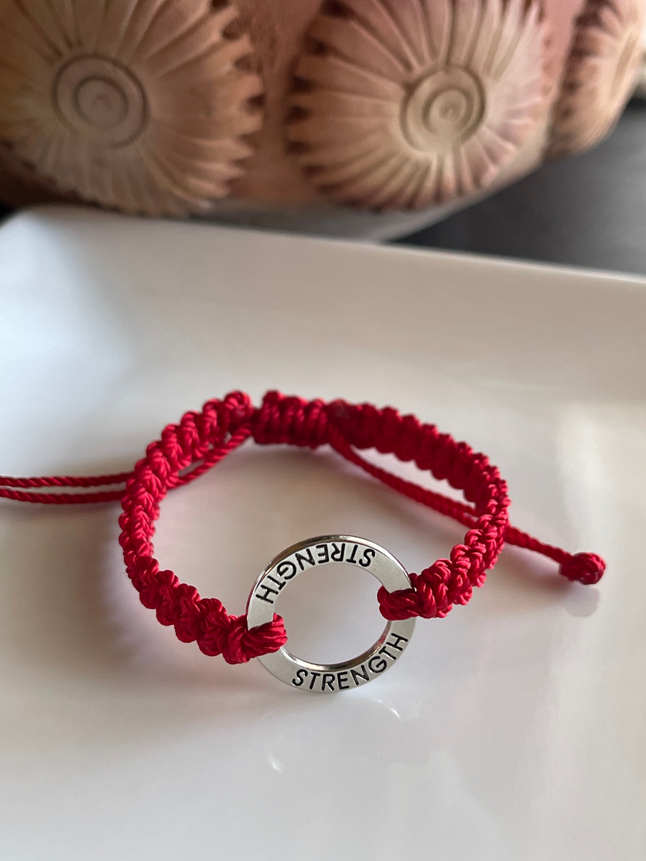 Positive Affirmation Bracelet/ Strength Bracelet - Etsy