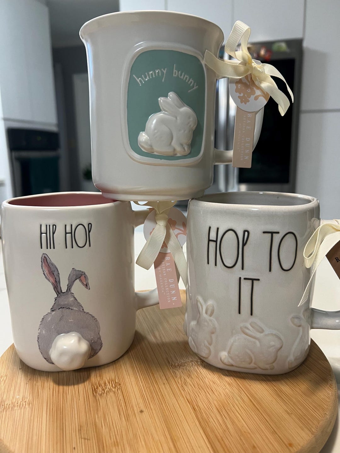 New Rae Dunn Easter Collection MUGS HIP HOP hunny Bunny Hop to It - Etsy