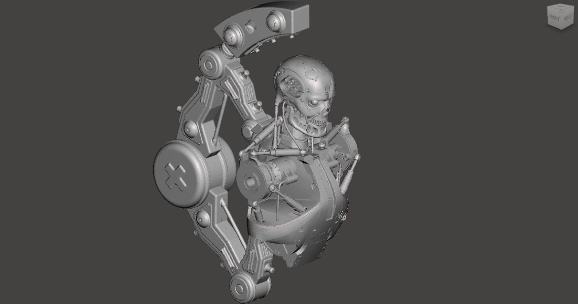 Terminator T800 Factory Lifesize for 3d Printing 1.1 Scale With Torso ...