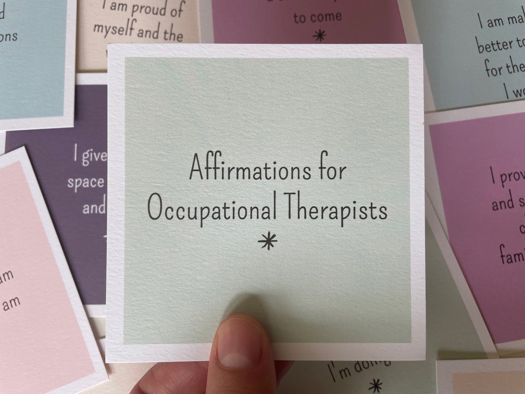 Affirmations for Ots Working With Kids and Adults | Occupational Therapy Gifts | Future OT ...