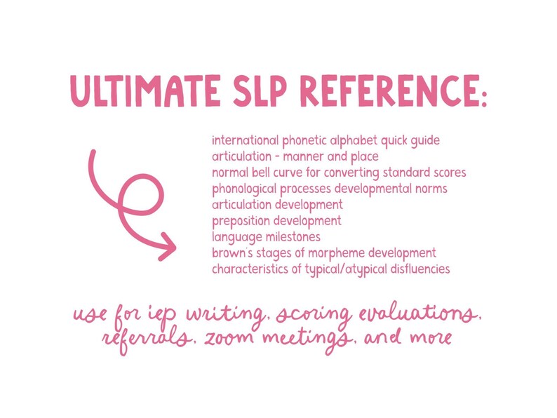 SLP Cheat Sheet With IPA, Bell Curve, and Developmental Norms - Etsy