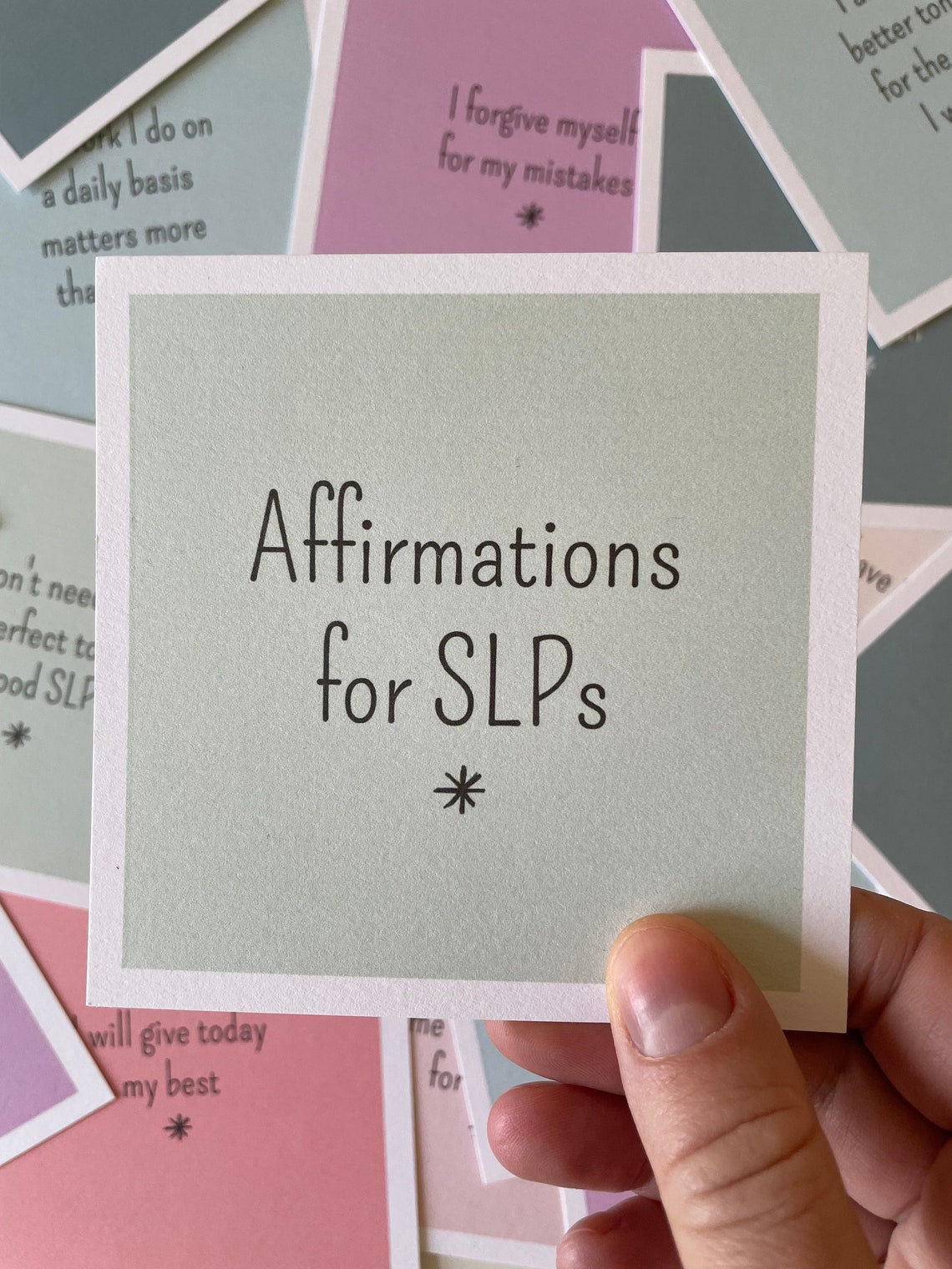 Positive Affirmations Printable for Speech Language - Etsy Canada