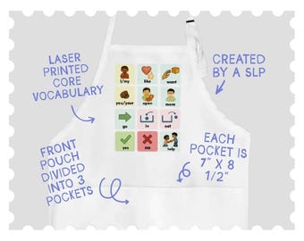 Core Communication Board AAC Apron - Etsy