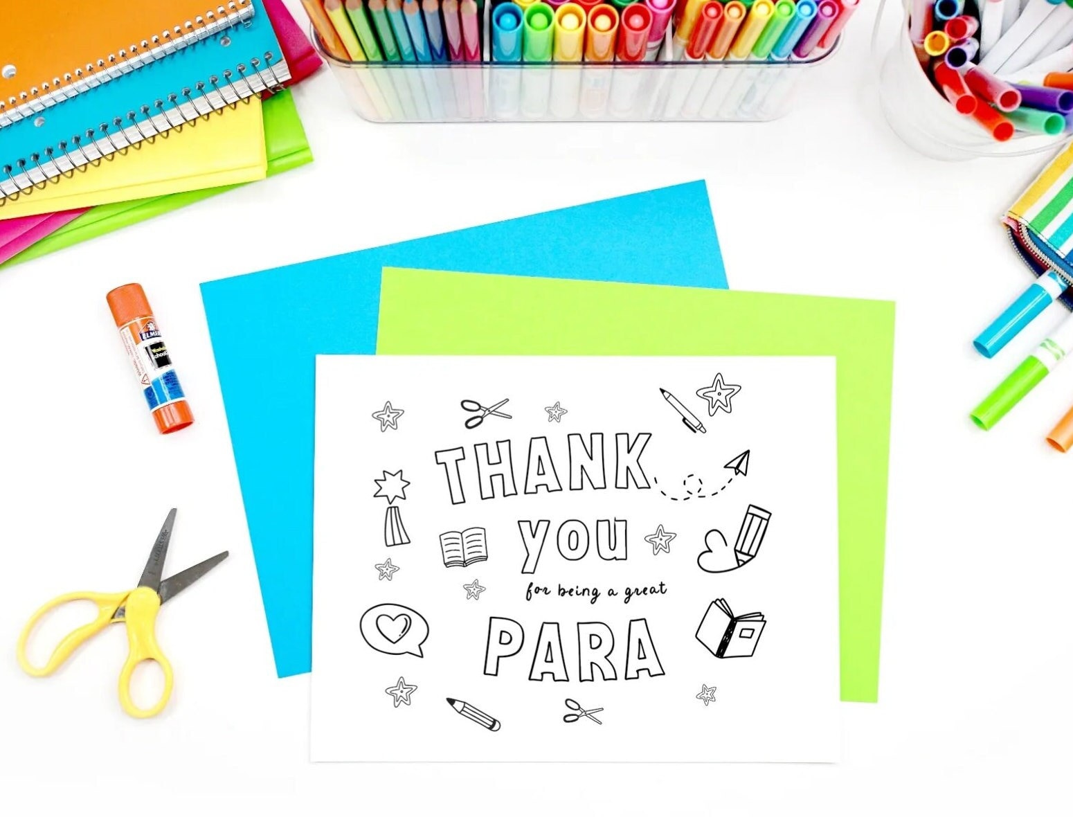 Appreciation Card for Paraprofessionals Para Thank You Card End of Year ...