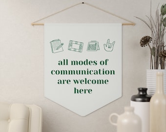 All Modes of Communication Are Welcome Here Poster, Speech Language ...