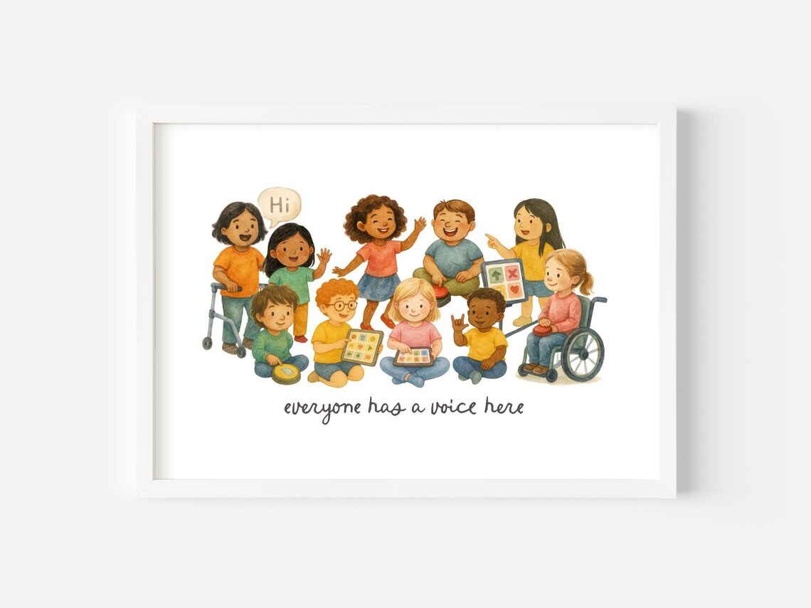 Speech Therapy Office Poster Bundle – Watercolor Communication Art ...