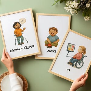Speech Therapy Office Poster Bundle – Watercolor Communication Art ...