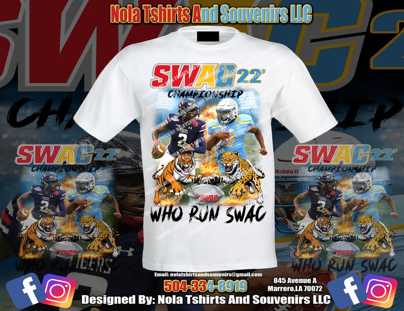 Swac Championship 2022 Png Design for White Sublimation Shirts Only for ...