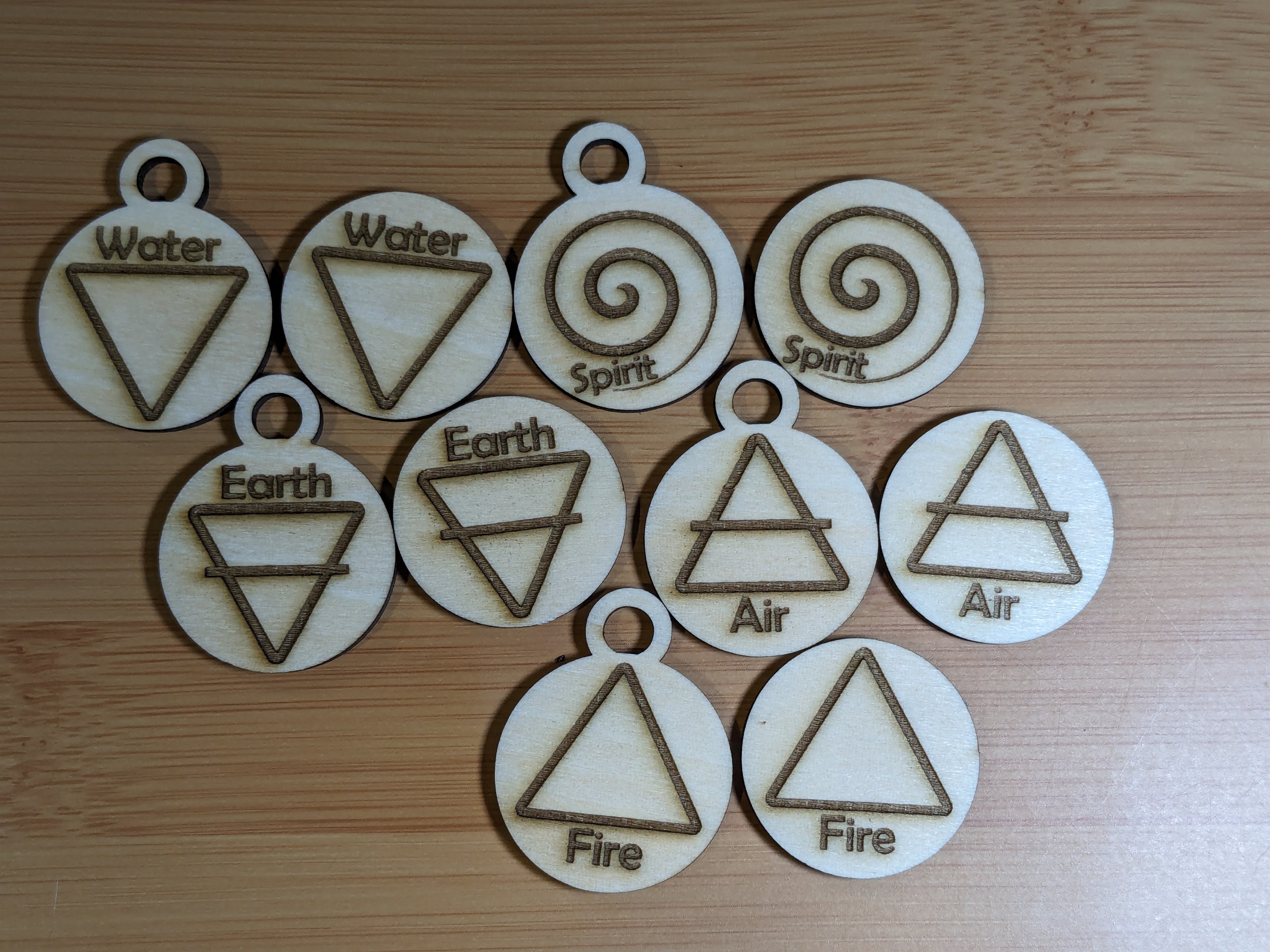Elemental Magic Charm/token/marker - Etsy