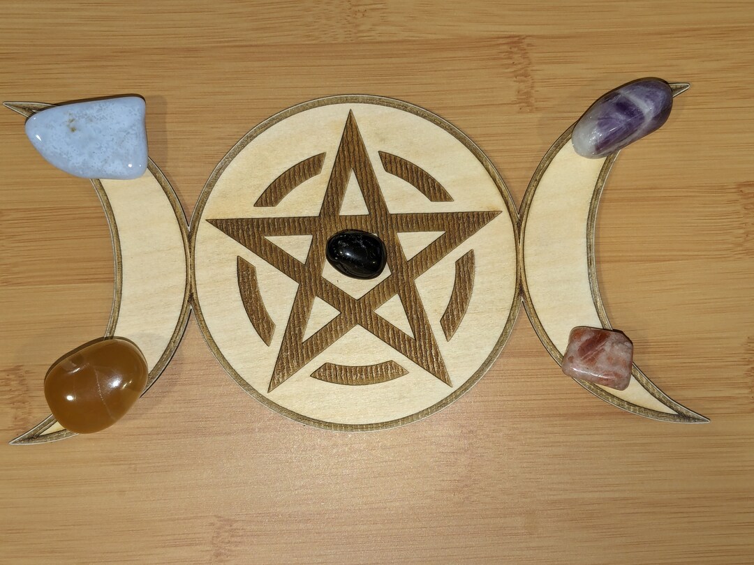 Triple Moon Crystal Grid - Etsy