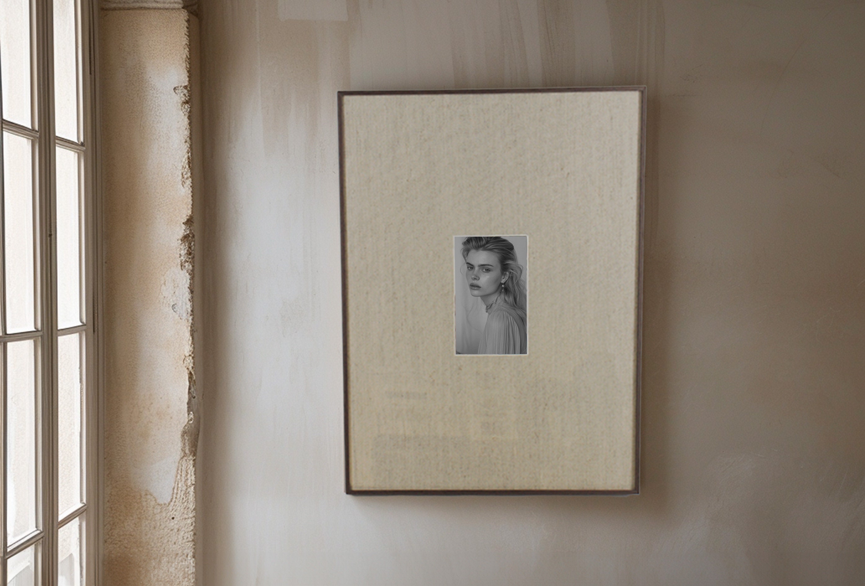 Linen Passepartout With 40x50 Frame for 10x15 Photo - Etsy