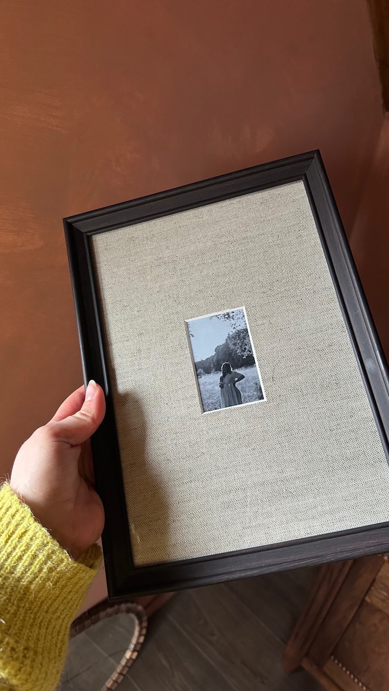 Linen Passe-partout 40x50 With Your Own Photo for Framing - Etsy