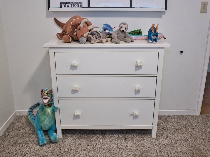 Dinosaur Dresser Knobs. Color or Glow in the Dark. - Etsy