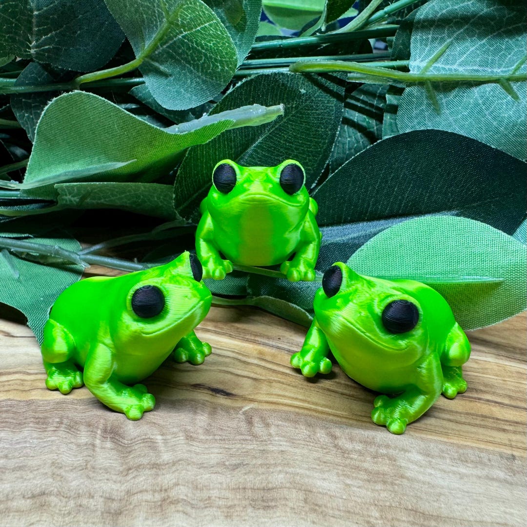 Mini Shinny Frog Toy / Planter Toy / Flower Pot Buddy - Etsy