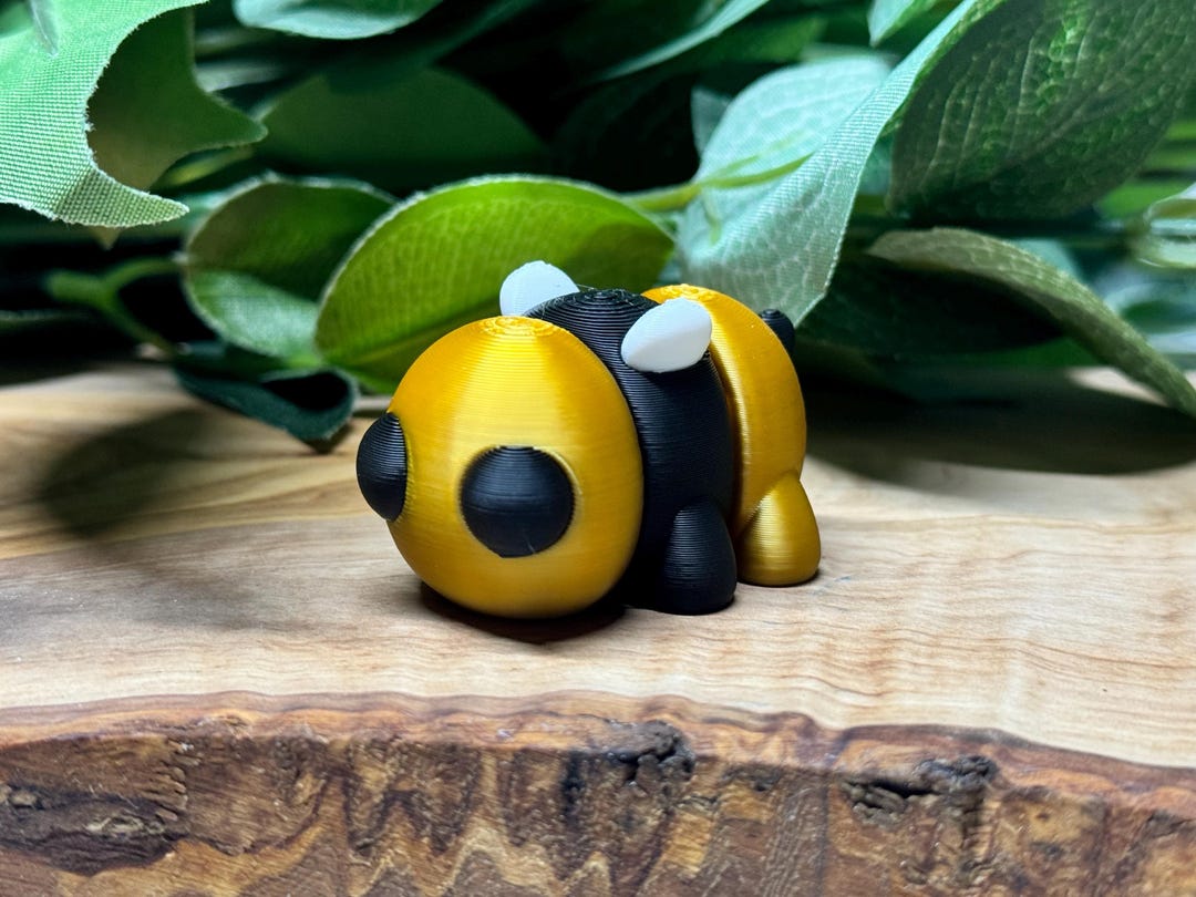 Cute Mini Bumble-bee Fidget Toy / Flexible Animal / 3D Printed ...