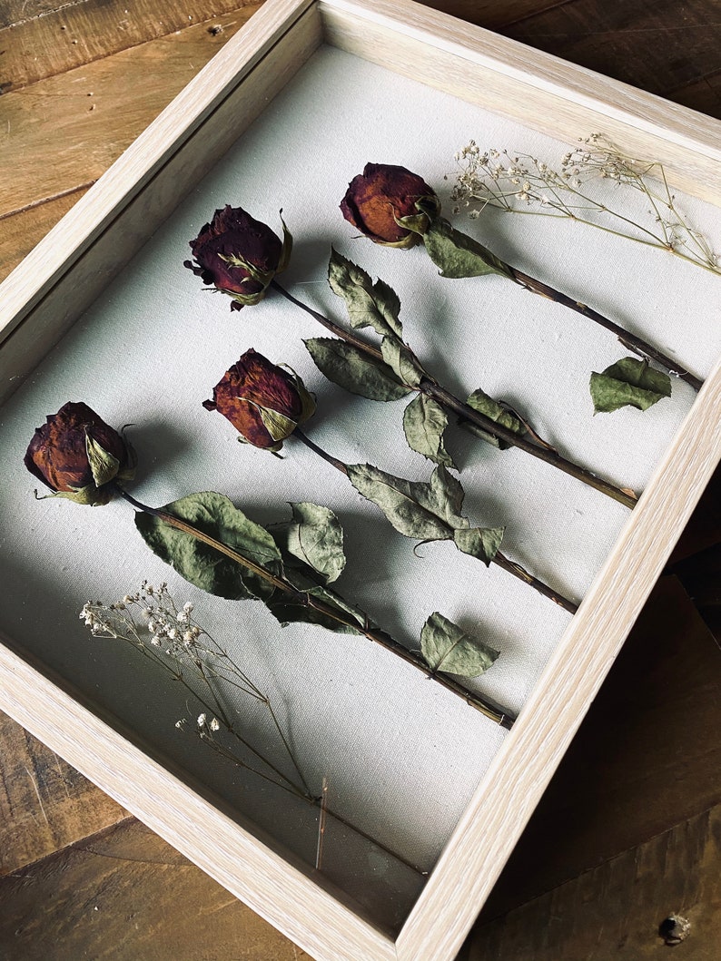 Framed Red Roses in Maplewood Frame Perfect for Any Gift to Loved Ones ...