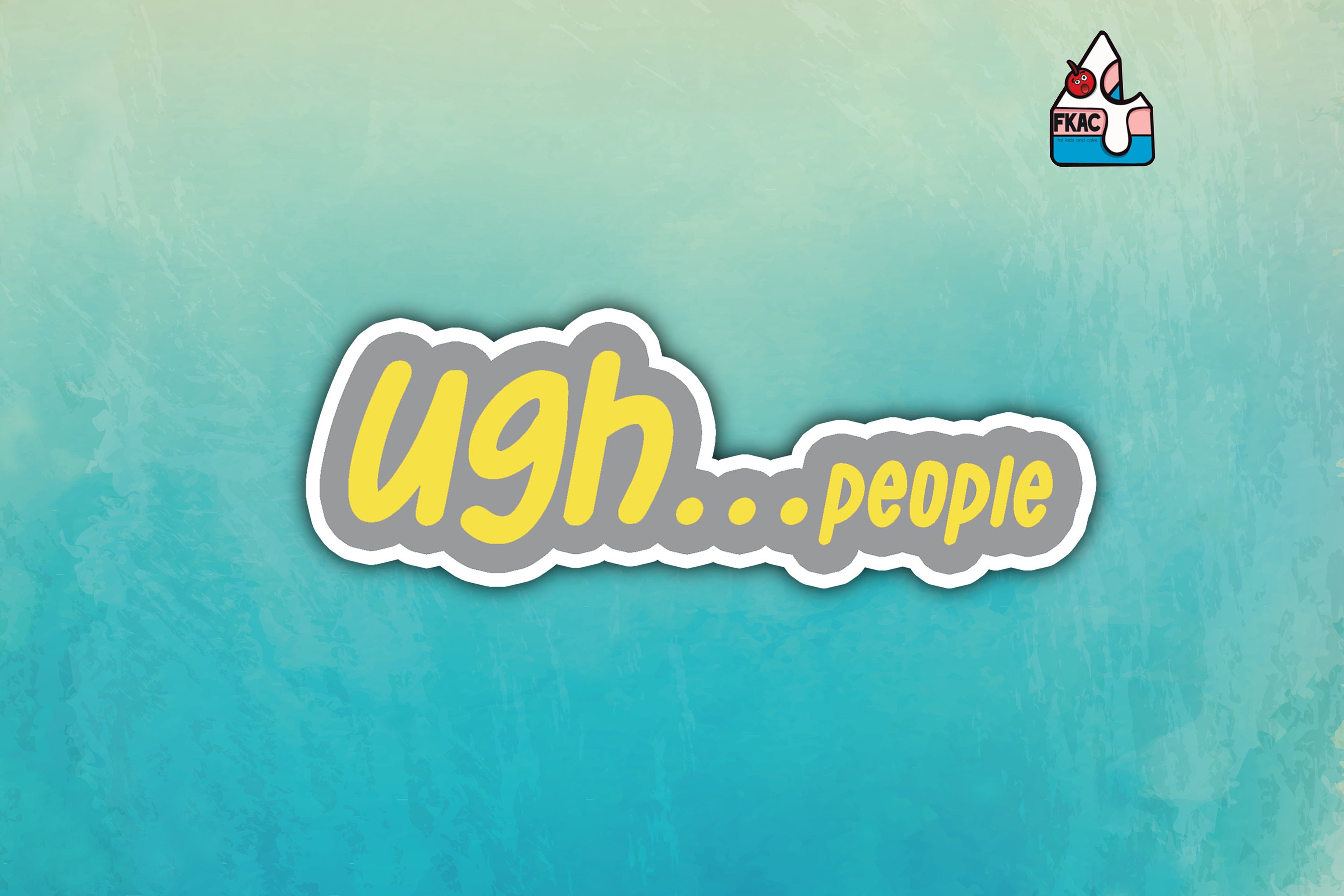 Ugh...people Sticker Ugh Sticker Ugh People Sticker - Etsy
