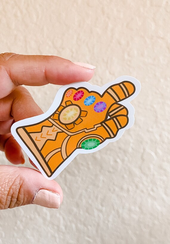 THANOS GAUNTLET Sticker avengers sticker infinity stones | Etsy