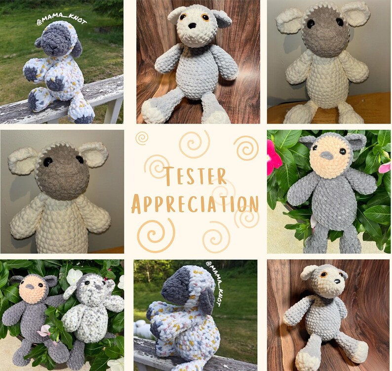 CROCHET PDF PATTERN: Crochet Sheep, Crochet Lizzie the Sheep, Crochet ...