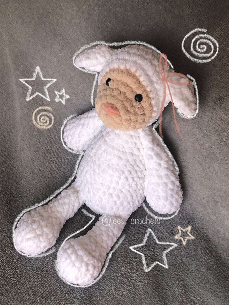 CROCHET PDF PATTERN: Crochet Sheep, Crochet Lizzie the Sheep, Crochet ...