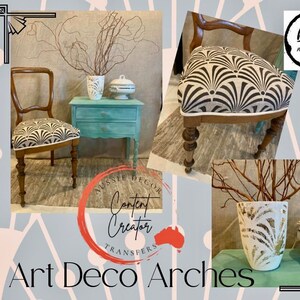 Art Deco Arches Extra Large Stencil by Aussie Decor Transfers - Etsy UK