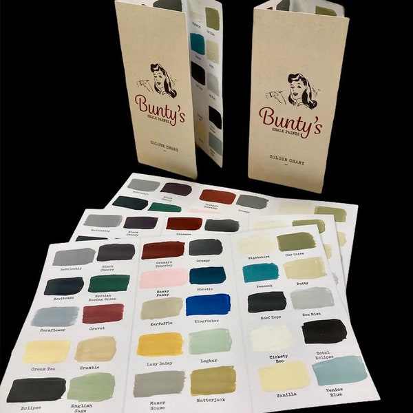 Color Chart - Etsy UK