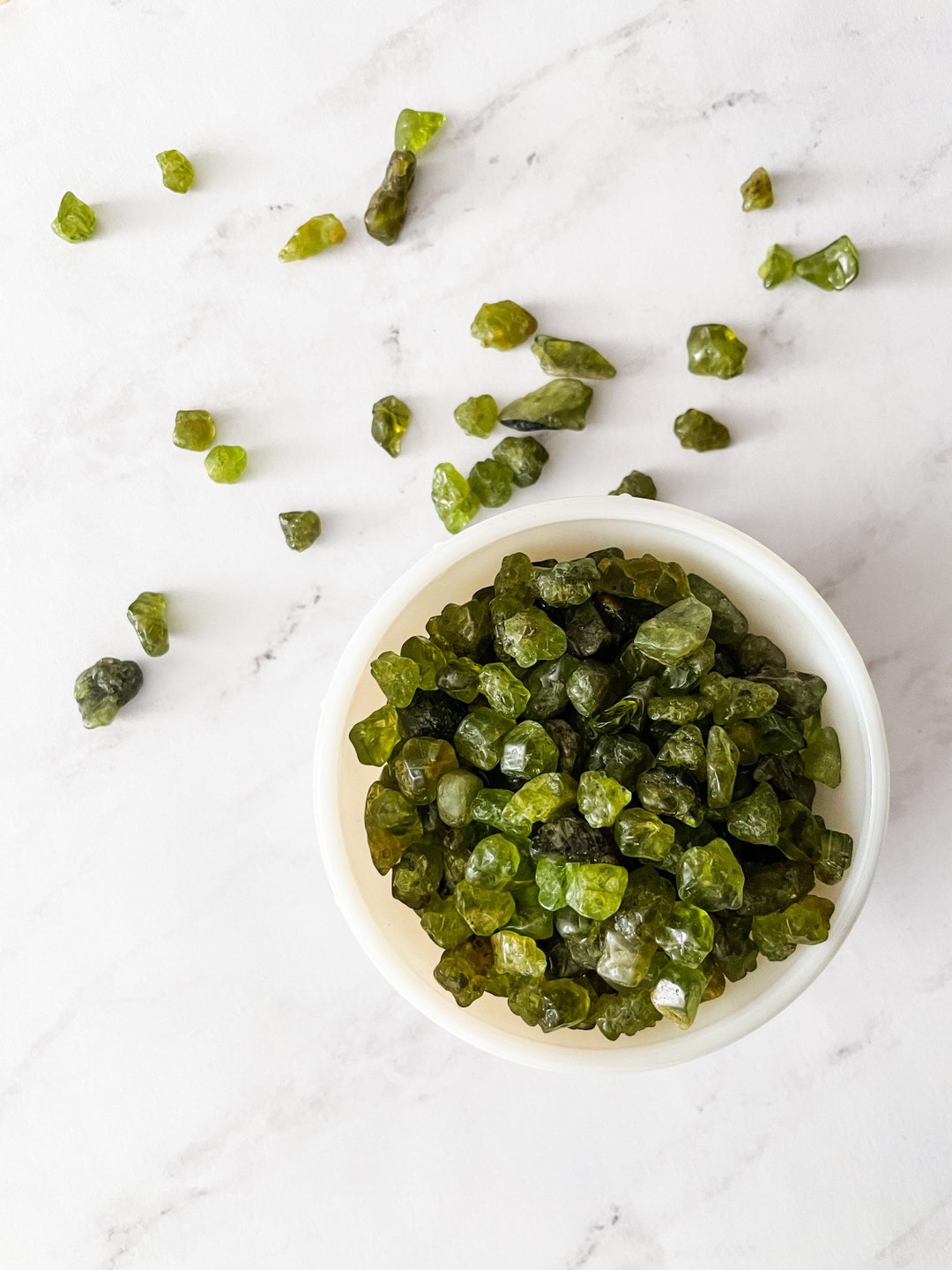 10 Grams Peridot Tumbled Stones - Etsy