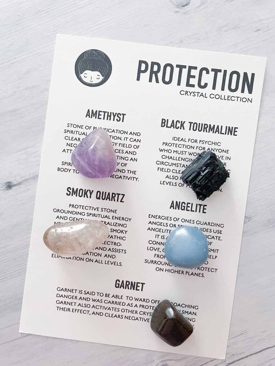 Protection Crystal Collection With Display Box, Essential Healing ...